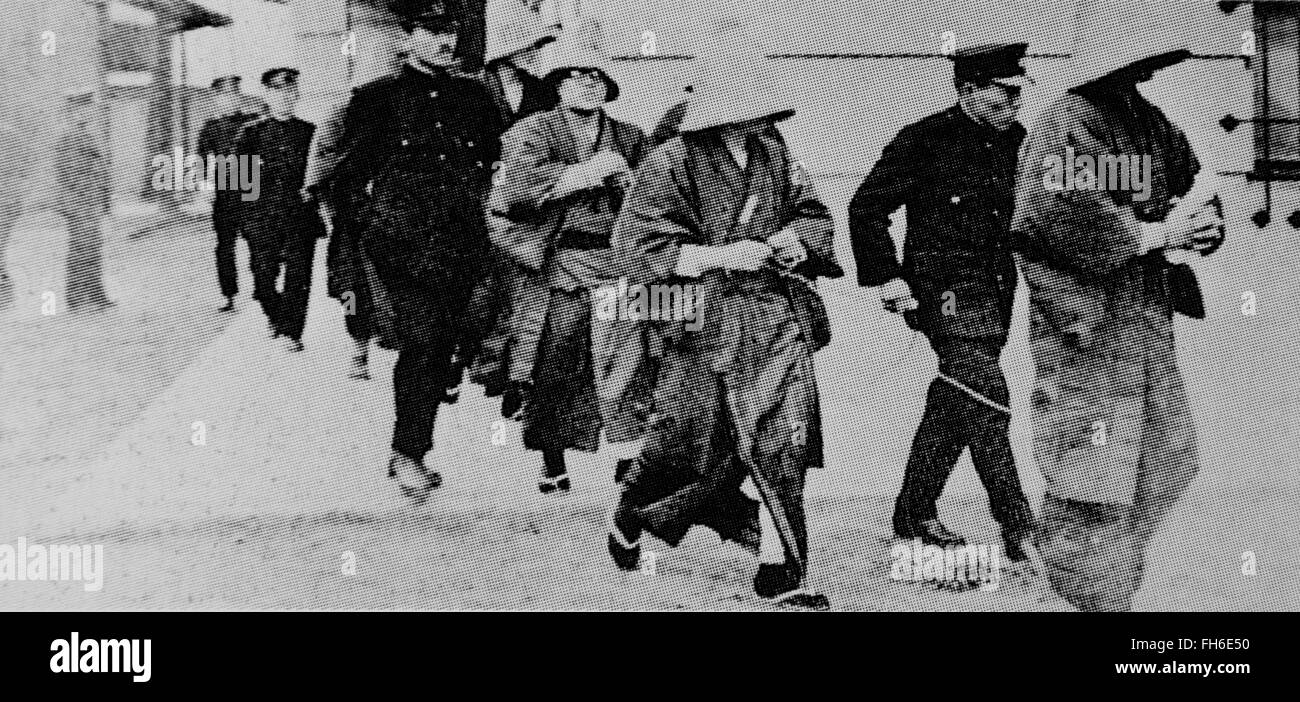 Arrested Communists based on Public Security Preservation Law of 1925 ...