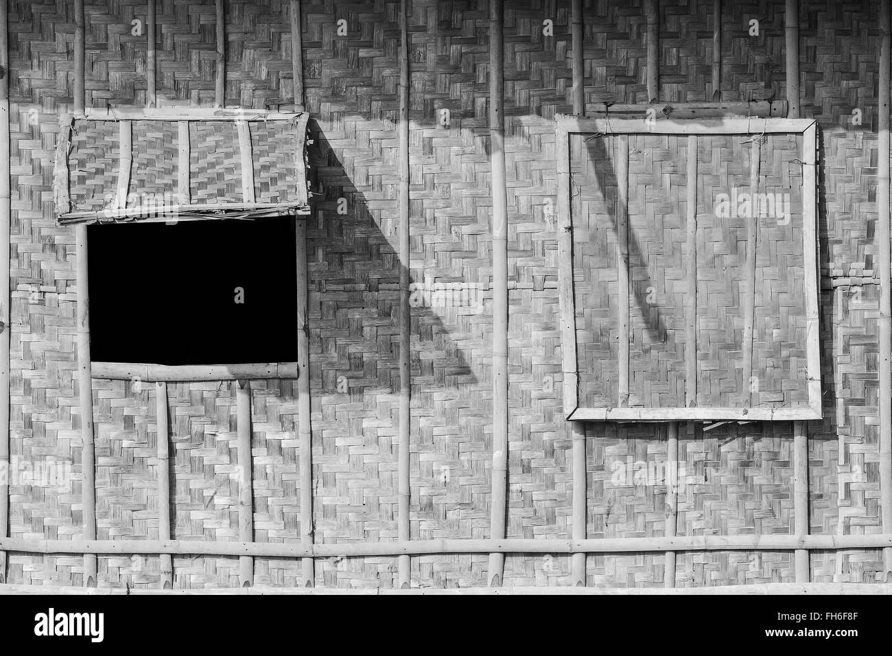 Wood window wall and texture Stock Photo - Alamy