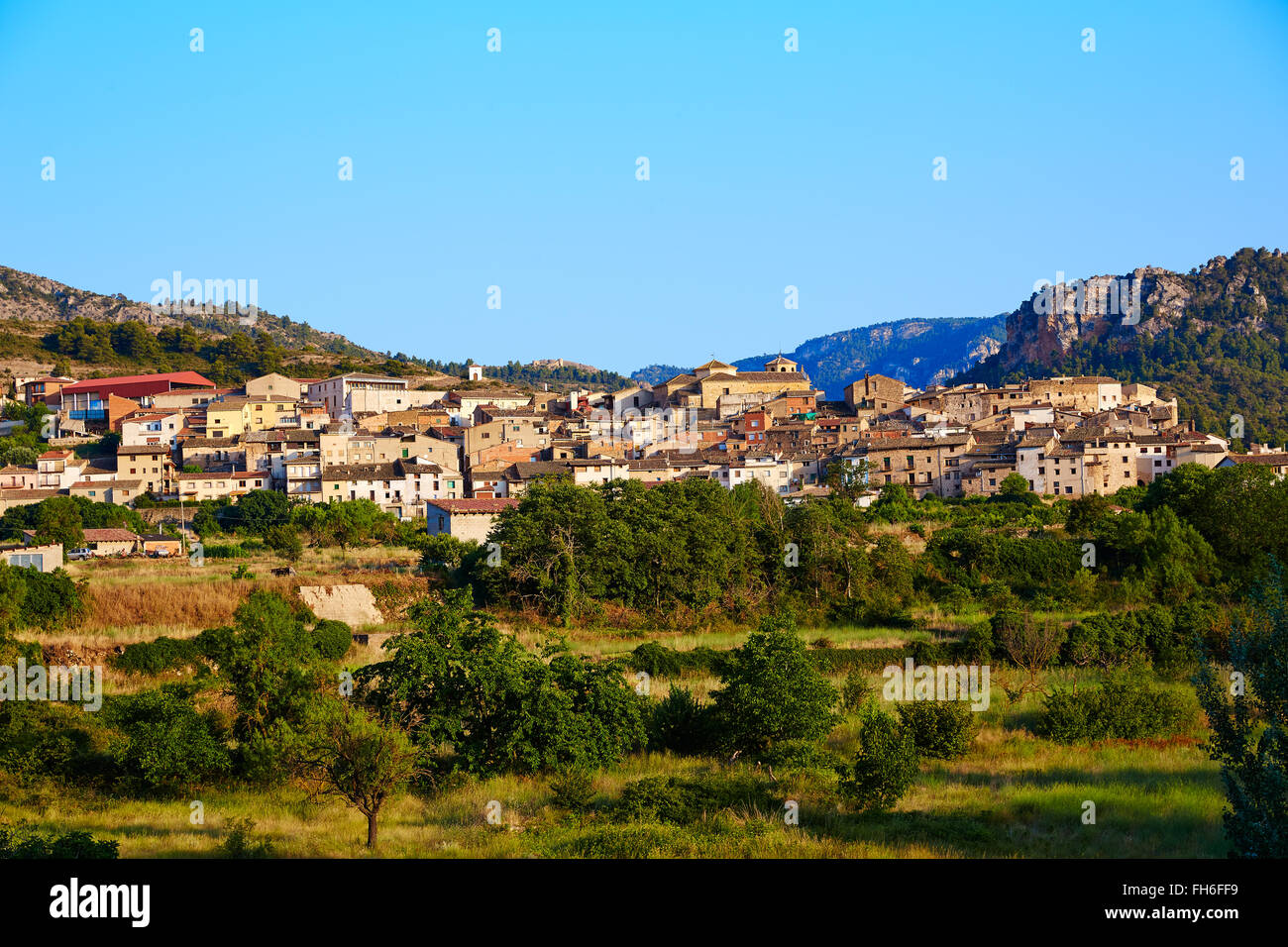 Beceite village in Teruel Spain in Matarrana area Stock Photo - Alamy