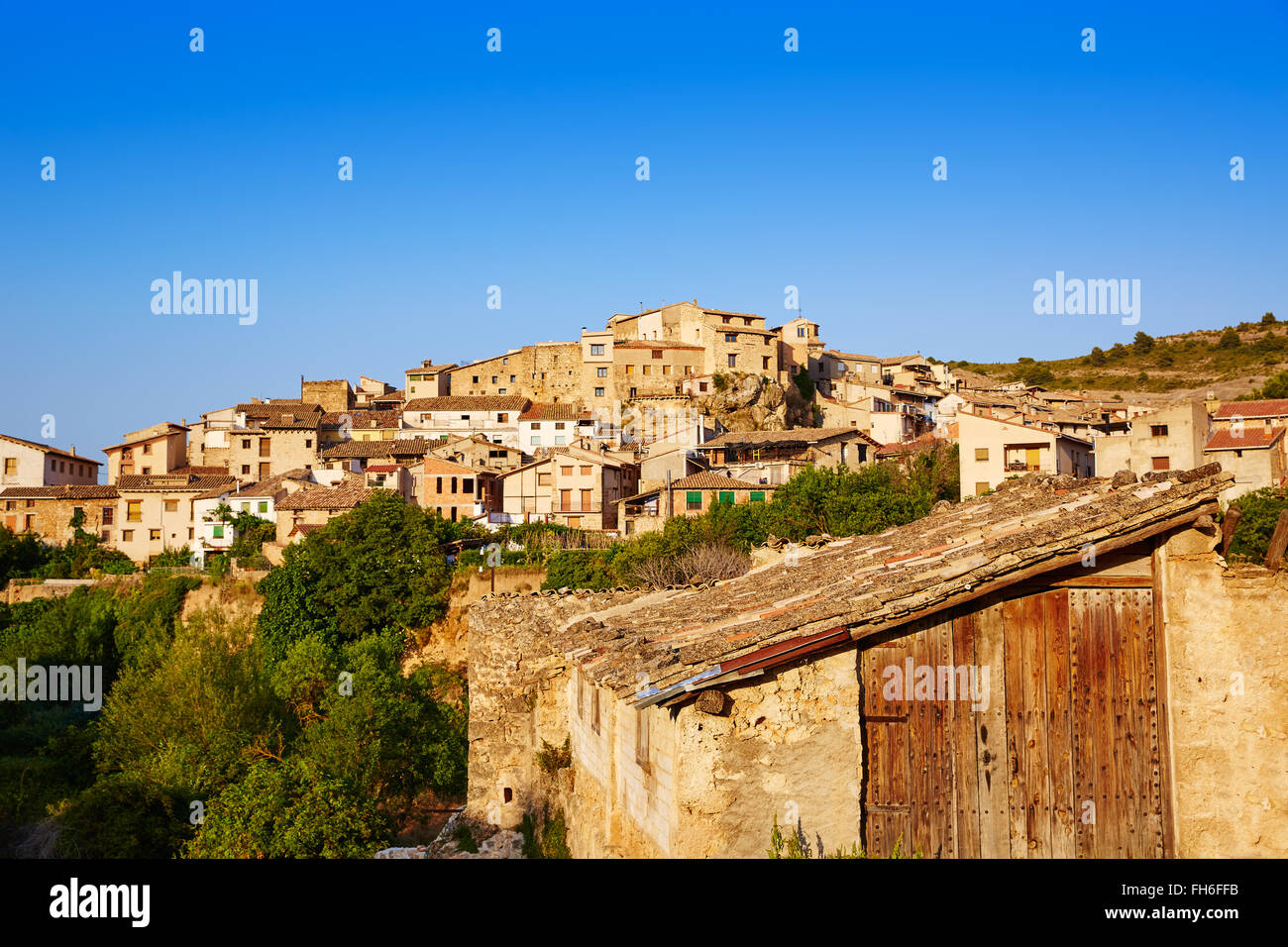 Beceite village in Teruel Spain in Matarrana area Stock Photo - Alamy