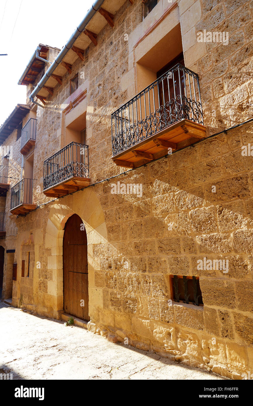 Beceite village in Teruel Spain in Matarrana area Stock Photo - Alamy