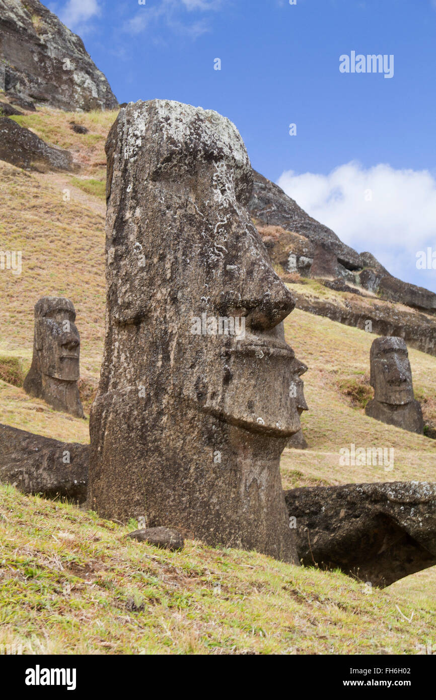 Moai stone statues hi-res stock photography and images - Alamy