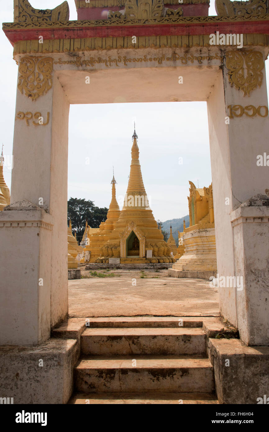 Nget Pyaw Taw Pagoda Pindaya, Myanmar Stock Photo - Alamy