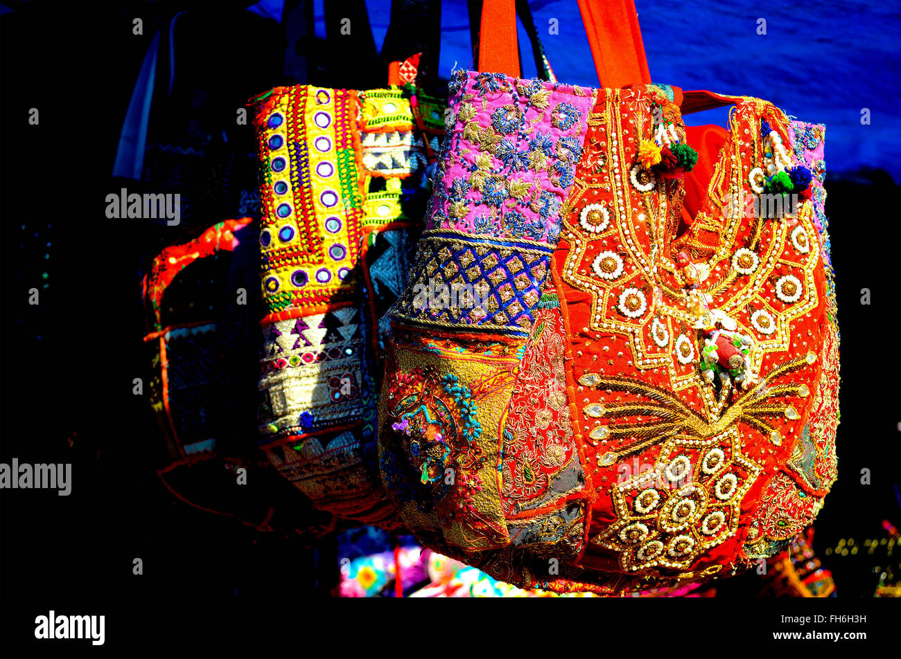 Indian fabric mirror High Resolution Stock Photography and Images - Alamy