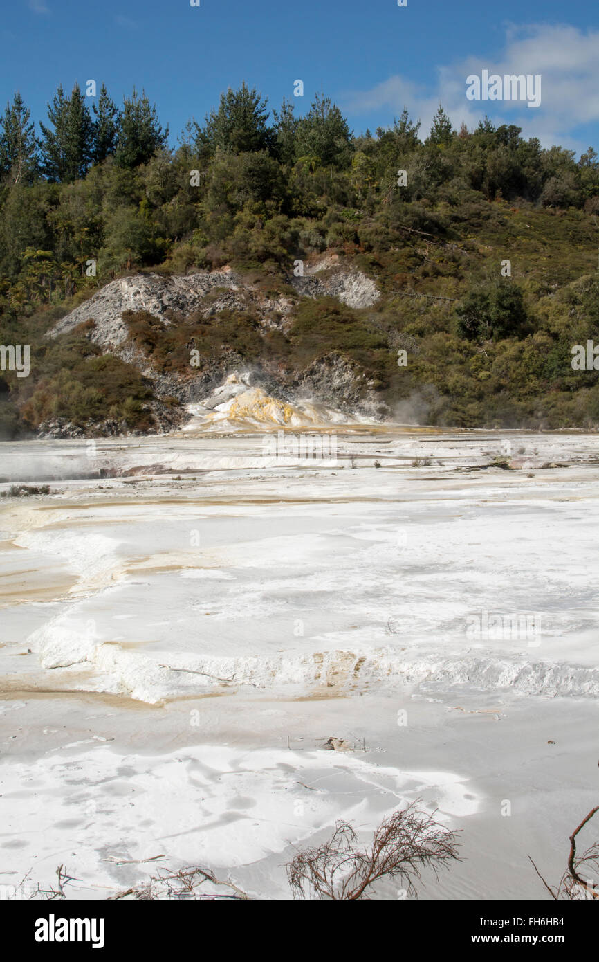 Artist's palette in Orakei Korako is a 10000 square meter sinter ...