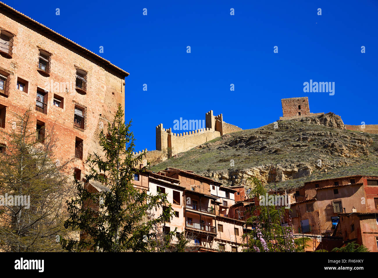 Albarracin medieval town at Teruel Spain Stock Photo - Alamy