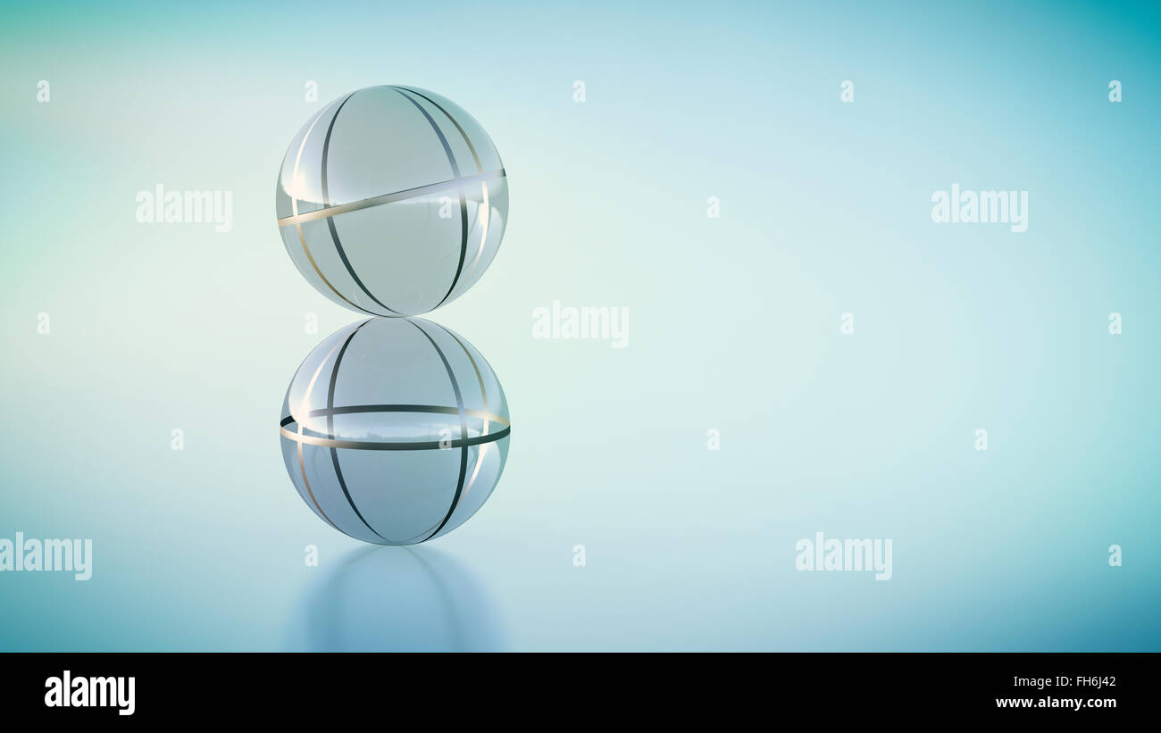 3D-Rendering, two balls Stock Photo - Alamy