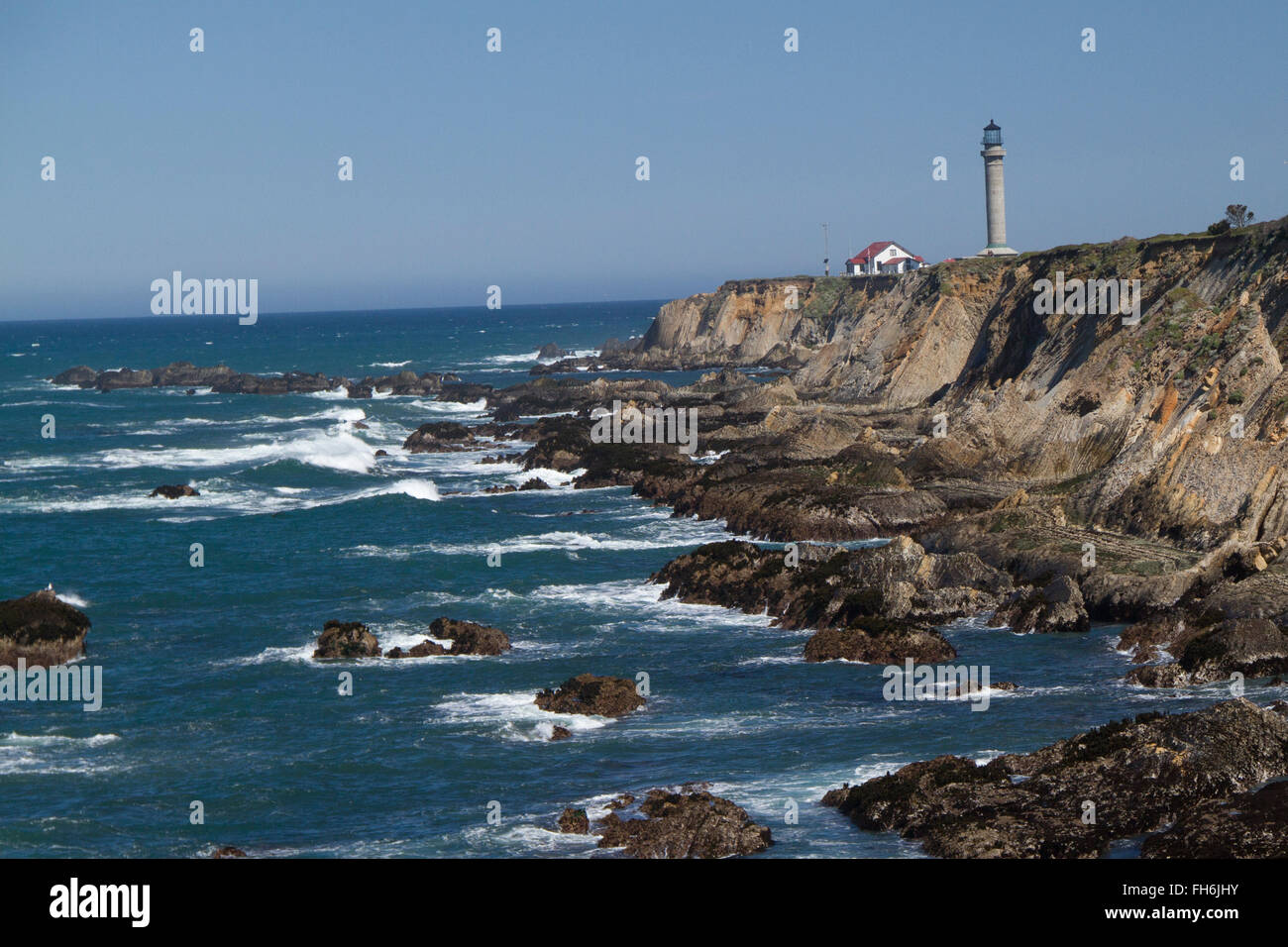 Point Argullo Lighthouse Mendacino, California Stock Photo - Alamy