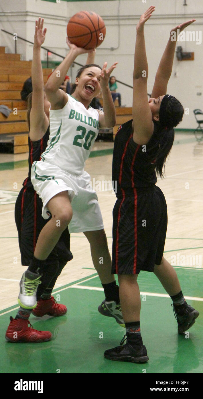 Usa. 23rd Feb, 2016. SPORTS -- Albuquerque High's Heaven Evangelista ...