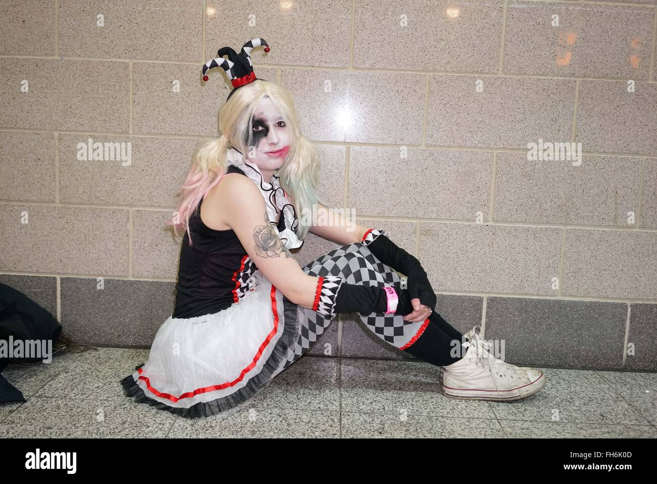 London, UK. 20th Feb, 2016. Attendees dress up in Costumes at London ...