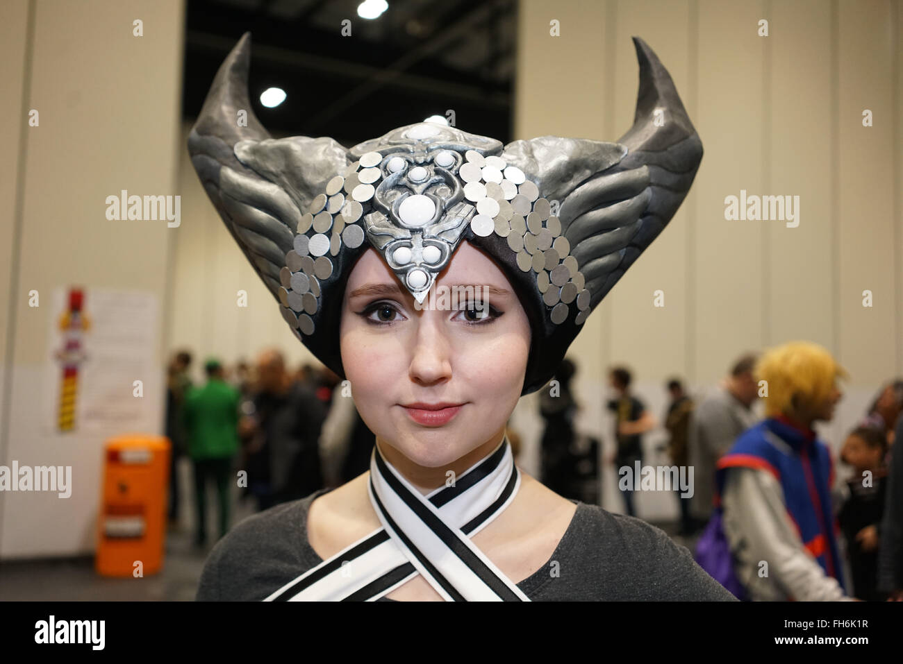 London, UK. 20th Feb, 2016. Attendees dress up in Costumes at London ...