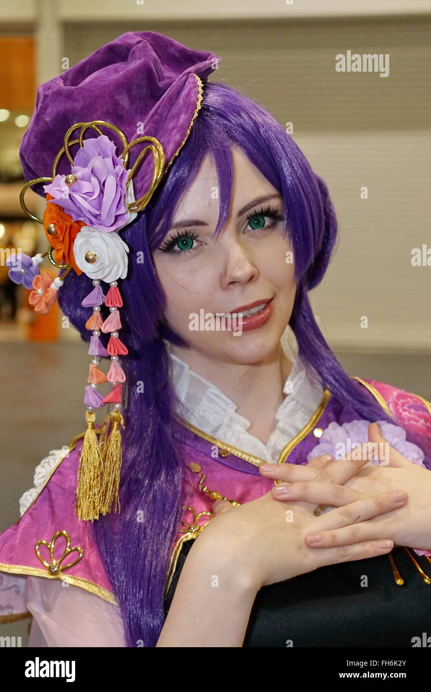 London, UK. 20th Feb, 2016. Attendees dress up in Costumes at London ...