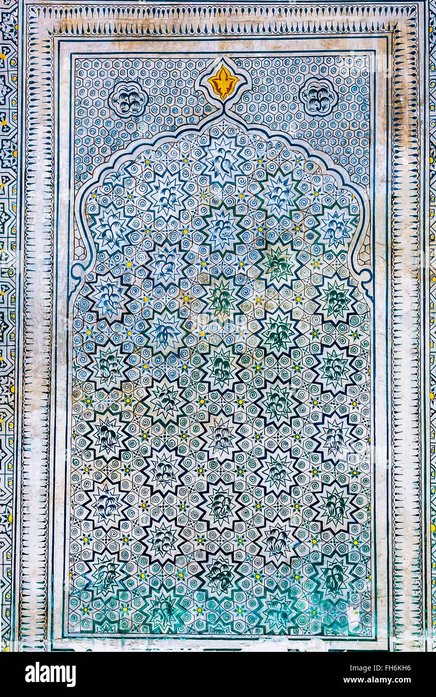 Highly detailed background with oriental ornaments Stock Photo - Alamy