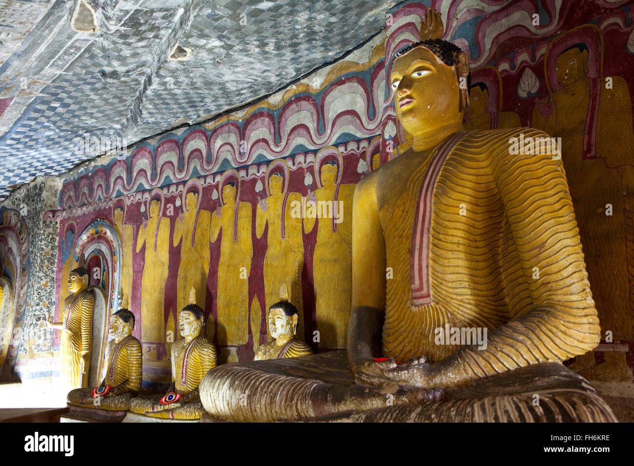 Dambulla Rock Caves, Kandi, Sri Lanka Stock Photo - Alamy