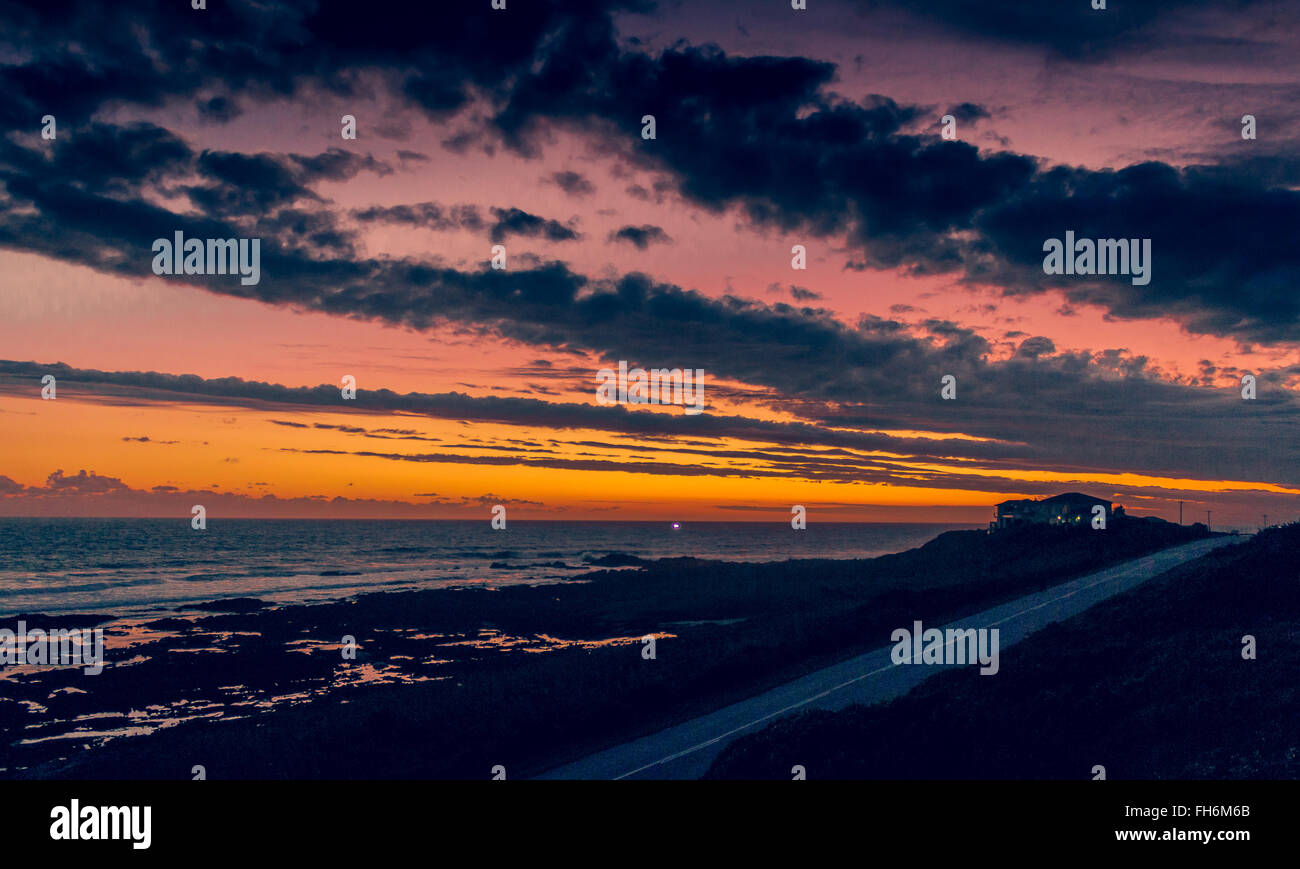 Sunset in Seaview South Africa Stock Photo - Alamy