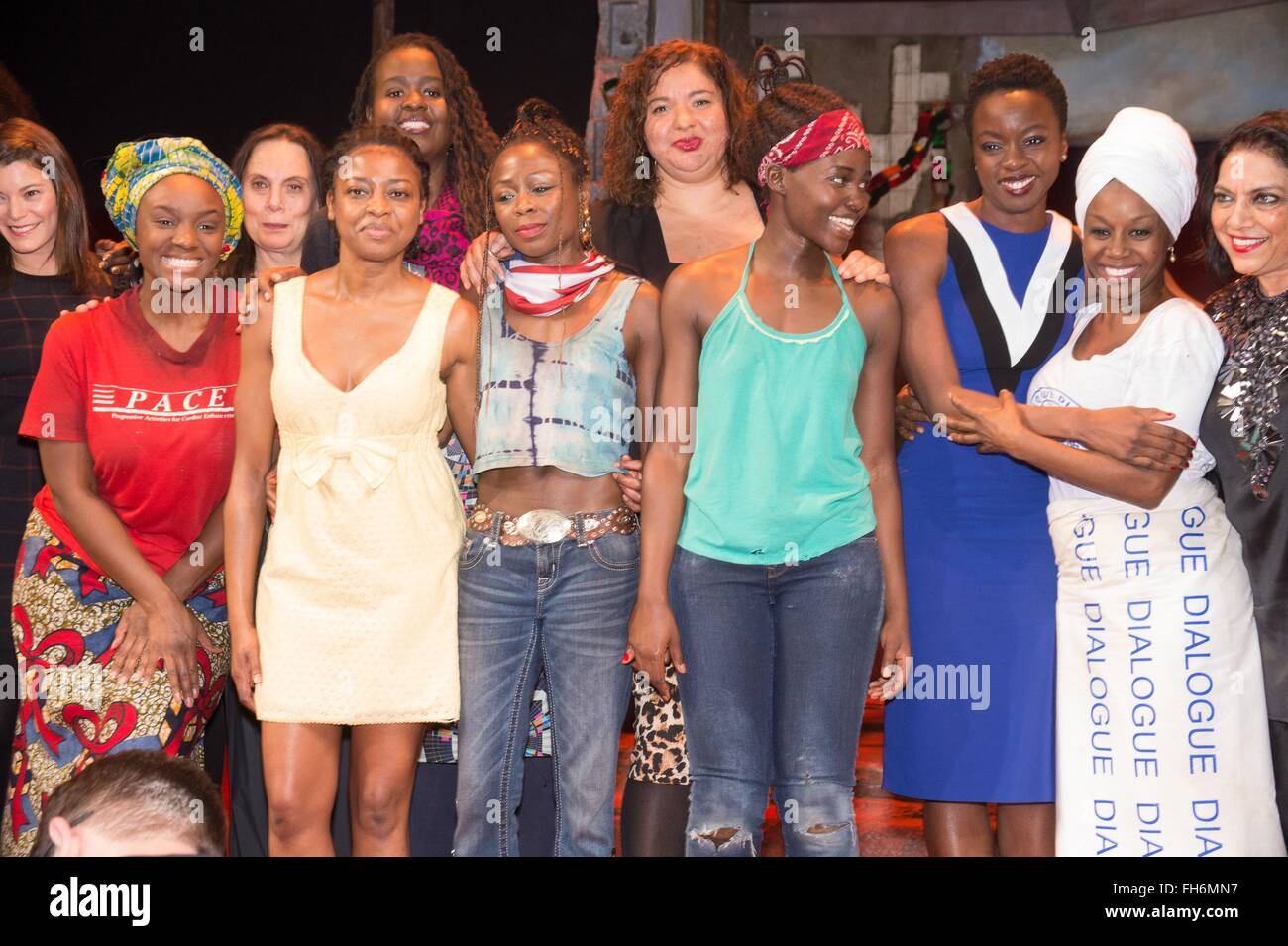 New York, NY, USA. 23rd Feb, 2016. Seycon Sengbloh, Pascale Armand ...
