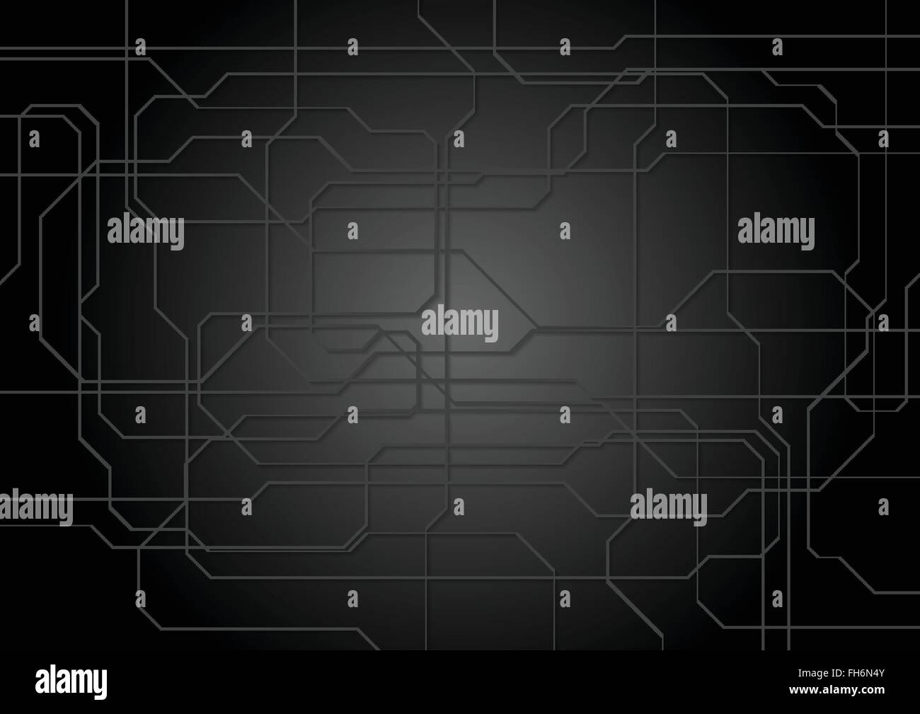 Dark tech lines abstract background. Vector graphic template design ...