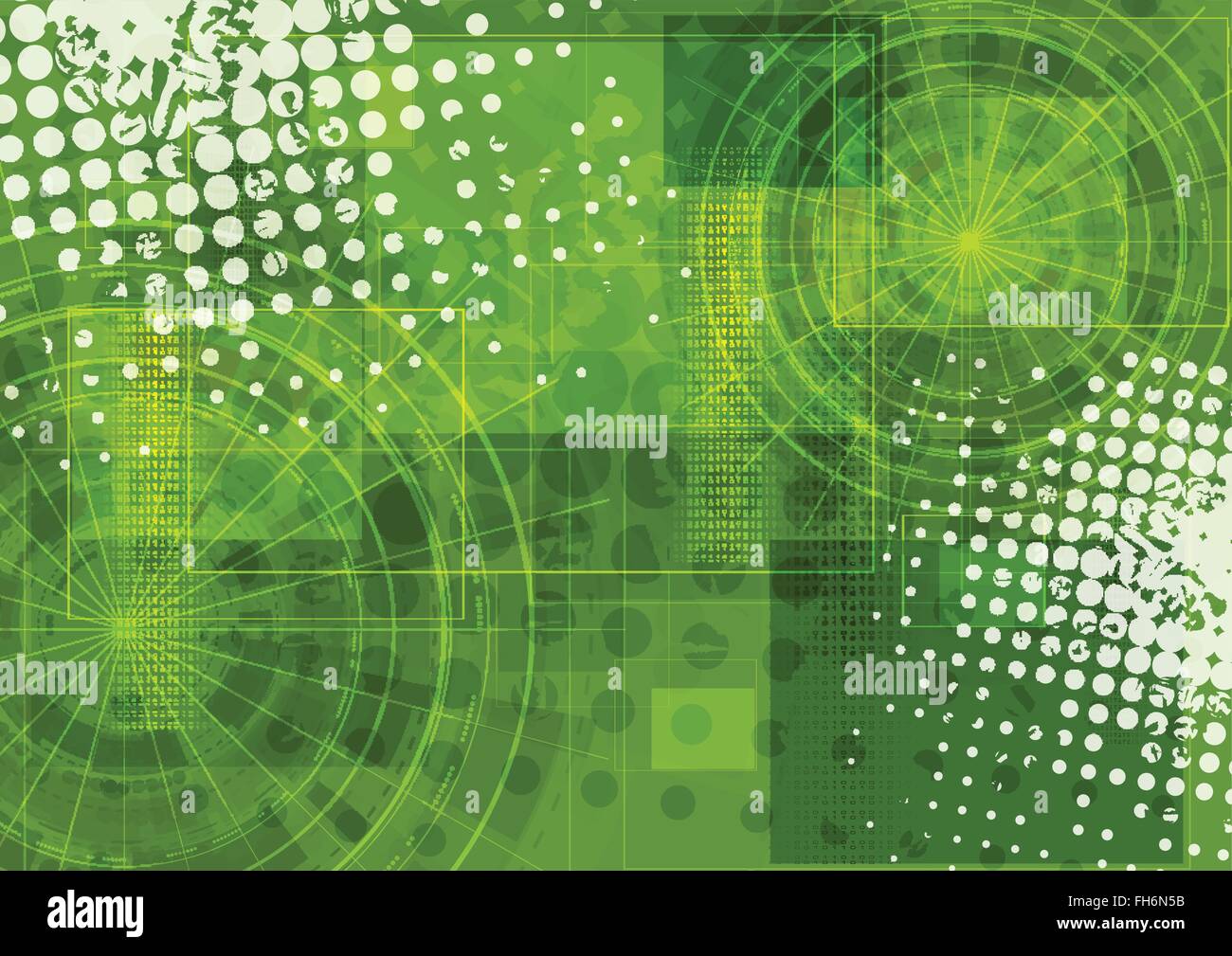 Bright green grunge tech background. Vector graphic design Stock Vector ...