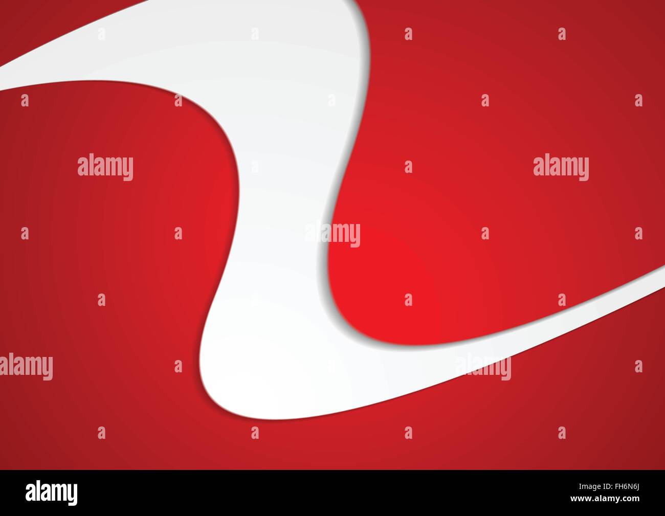 Abstract red wavy brochure corporate design. Vector graphic template ...