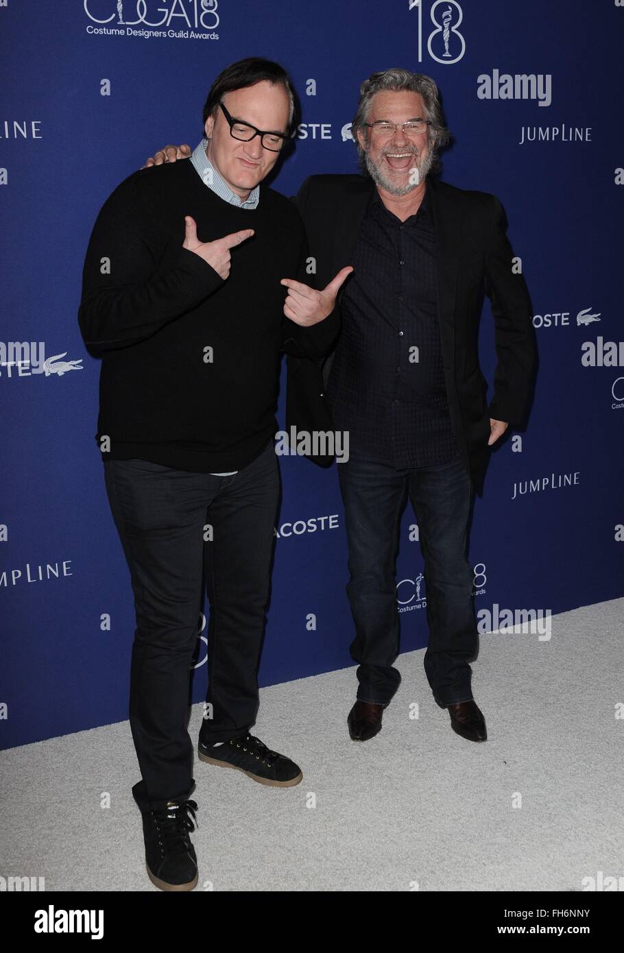 Beverly Hills, CA. 23rd Feb, 2016. Quentin Tarantino, Kurt Russell at ...