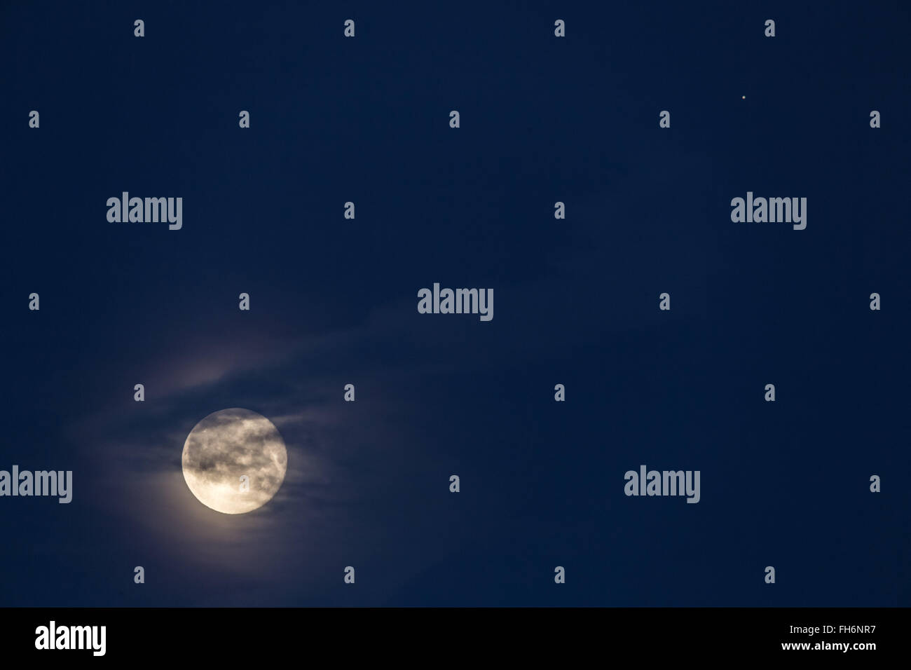 Full Moon And Jupiter