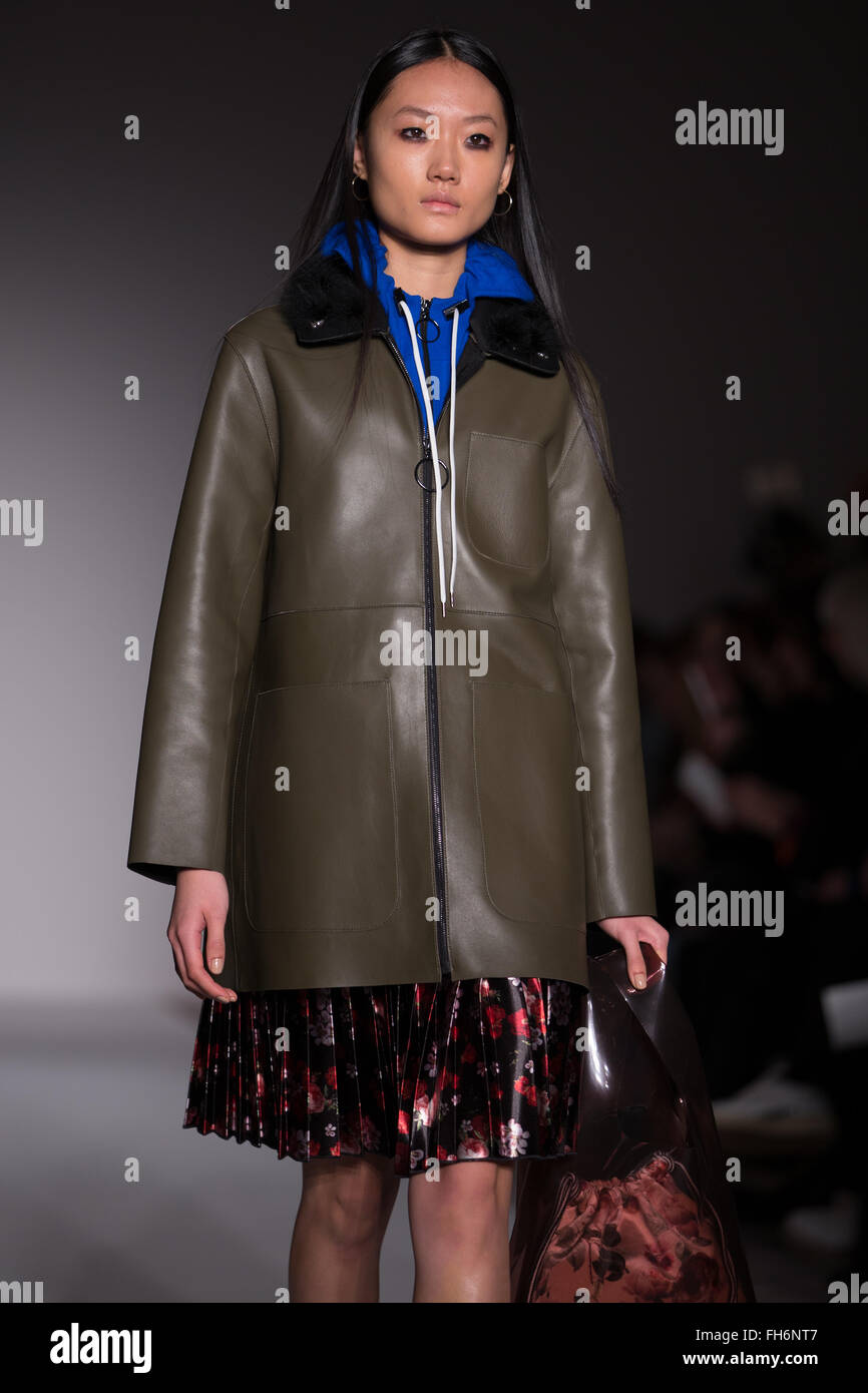 Claridges Hotel, London 23rd February 2016. Mother of Pearl show their Autumn Winter collection ...