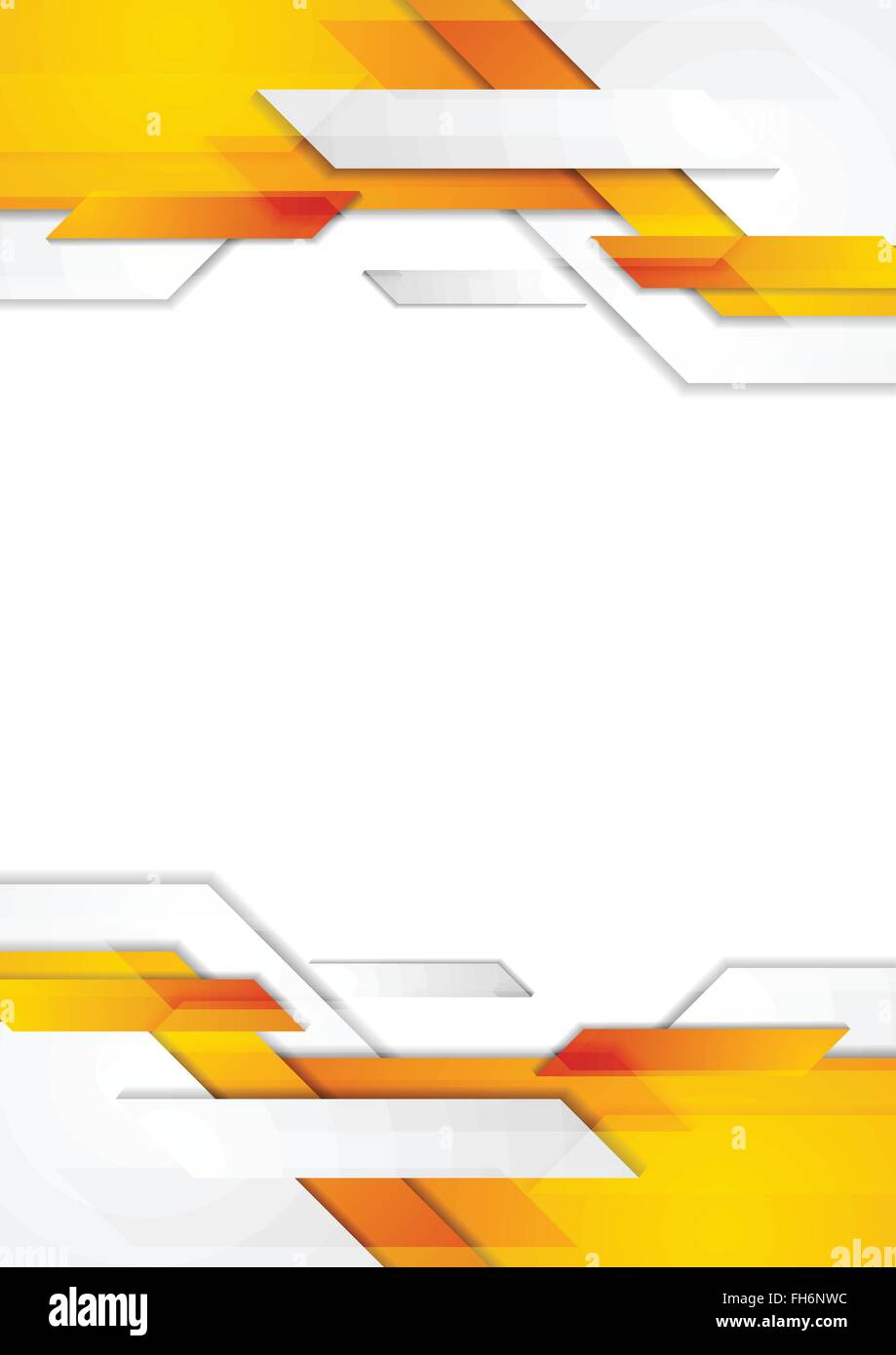 Tech corporate geometric flyer design. Vector graphic background ...