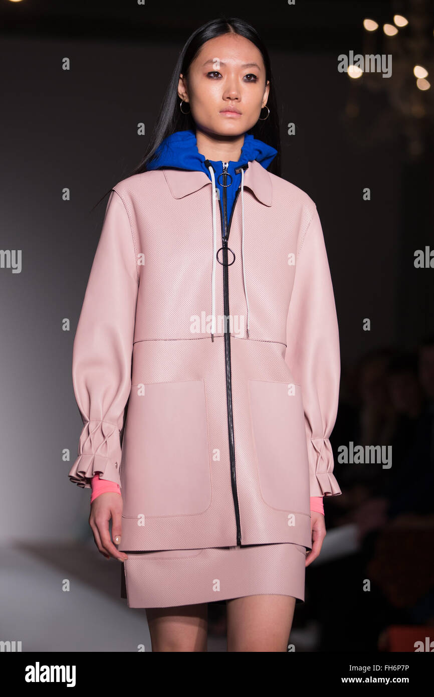 Claridges Hotel, London 23rd February 2016. Mother of Pearl show their Autumn Winter collection ...