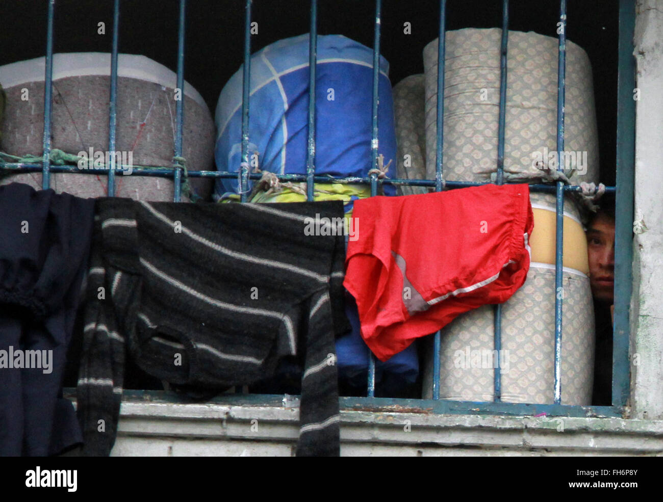 Bogotá Colombia 10th Aug 2013 Prisoner Into The La Modelo Prison In