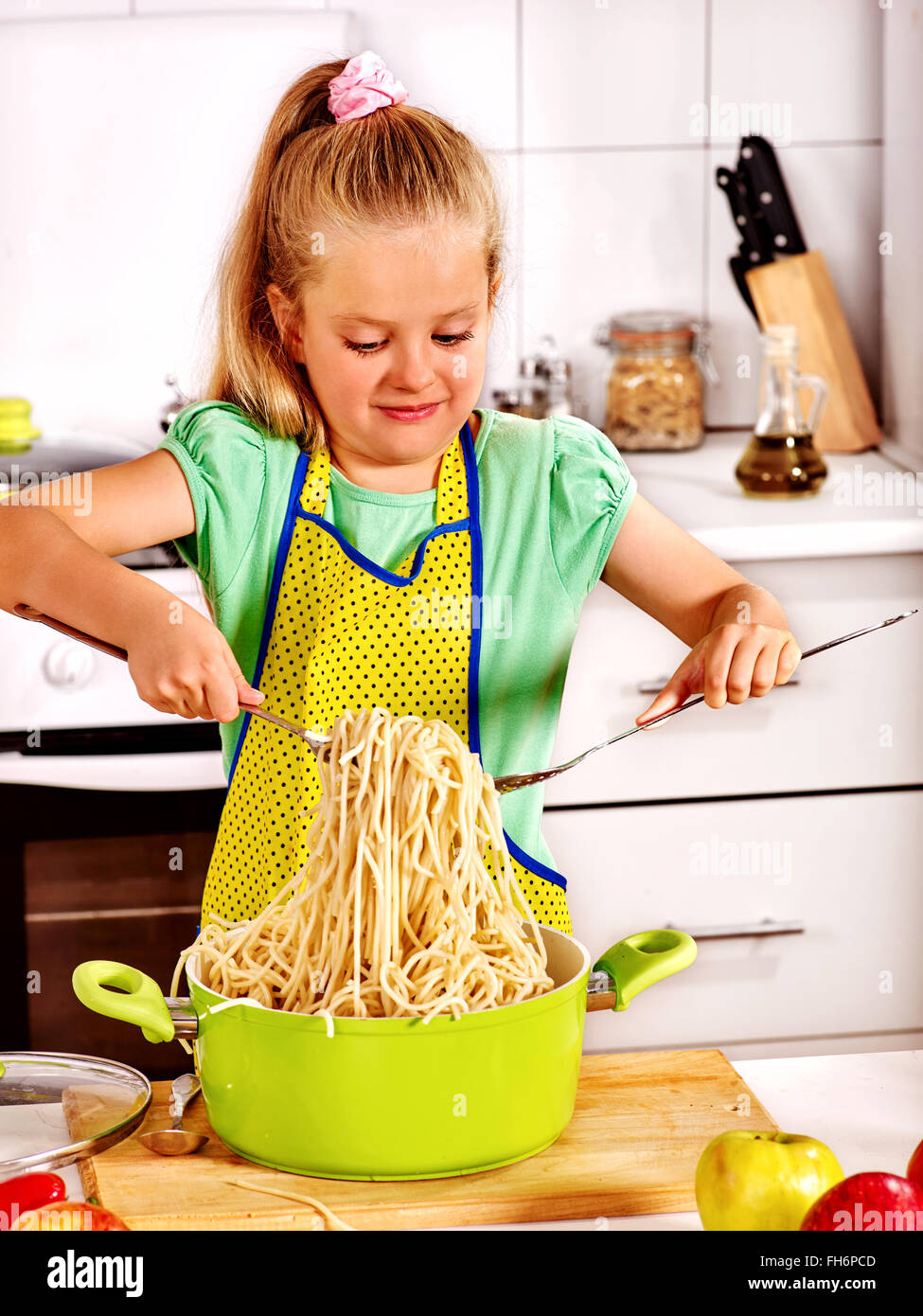 Children cooking at kitchen Stock Photo - Alamy