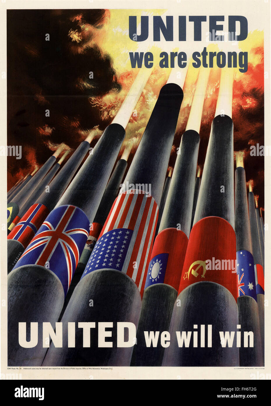 Ww2 propaganda poster america hi-res stock photography and images - Alamy