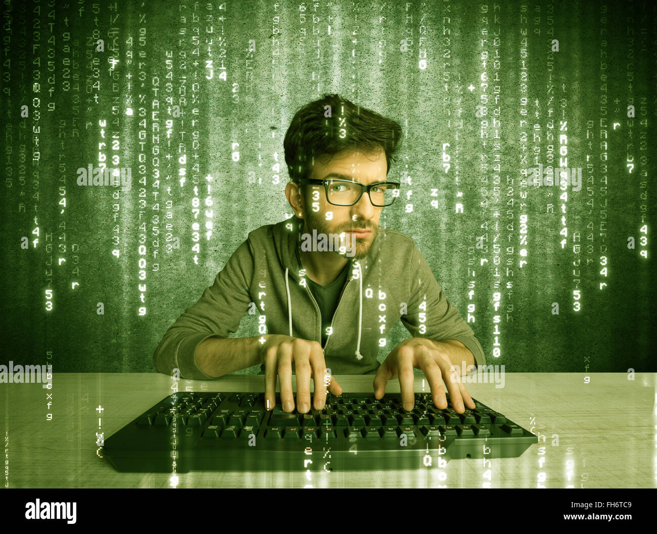Online hacking in progress concept Stock Photo - Alamy