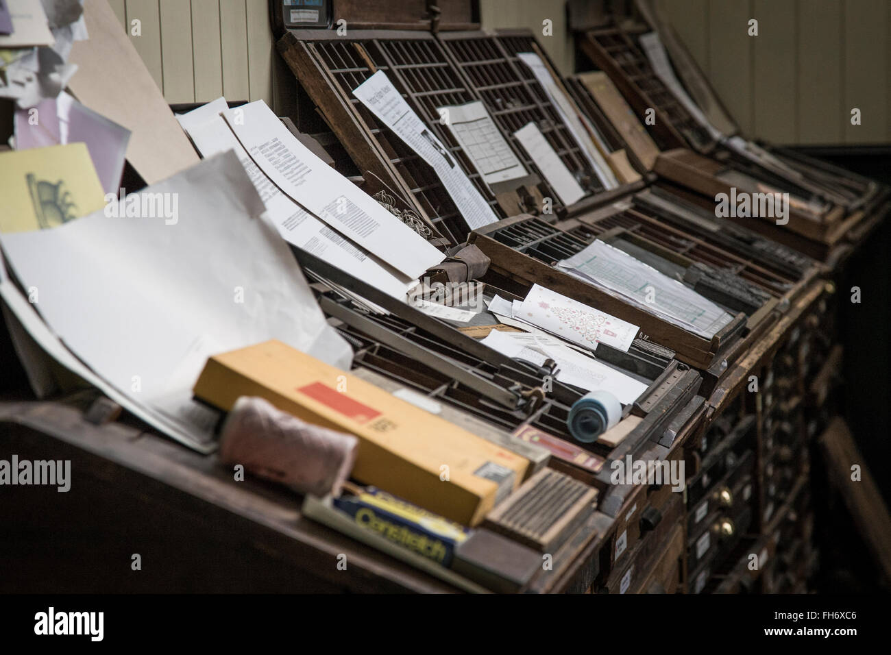 The Printing Gallery at Bradford Industrial Museum, West Yorkshire, UK ...