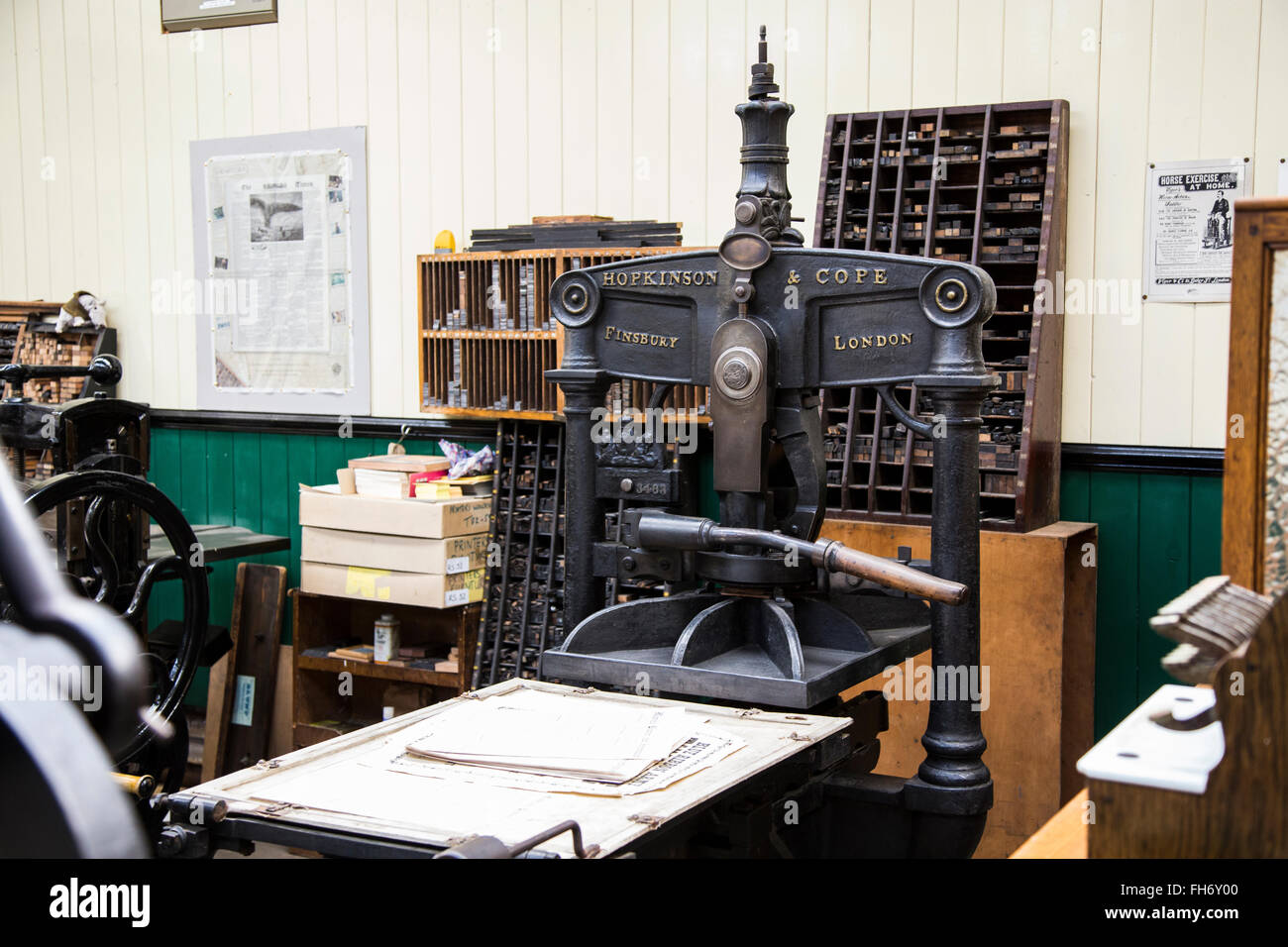 The Printing Gallery at Bradford Industrial Museum, West Yorkshire, UK ...