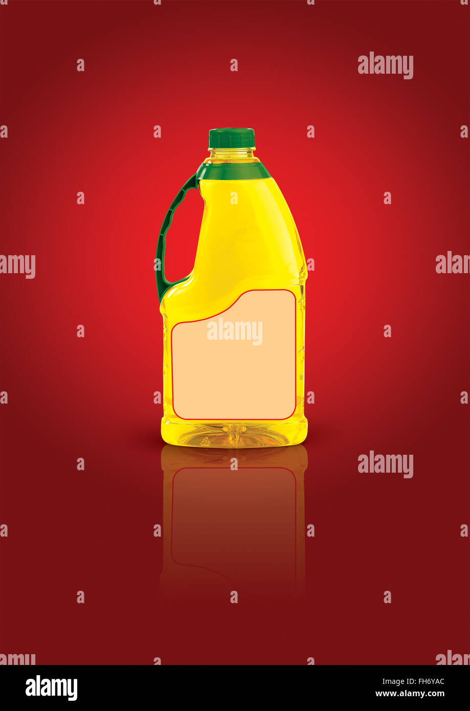 unlabeled blank bottle useful for designing sunflower oil,cooking oil ...