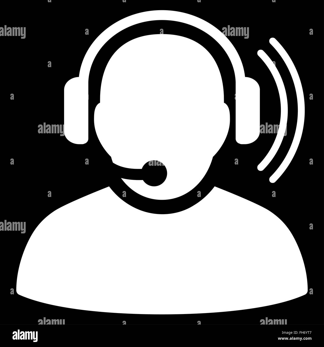 Operator Signal Icon Stock Photo - Alamy