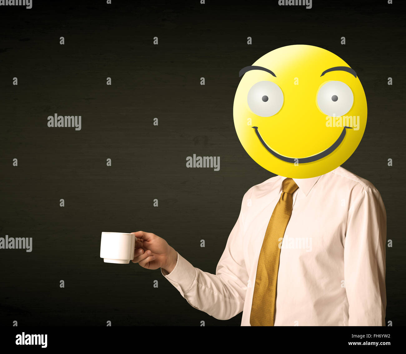 businessman with smiley face Stock Photo - Alamy
