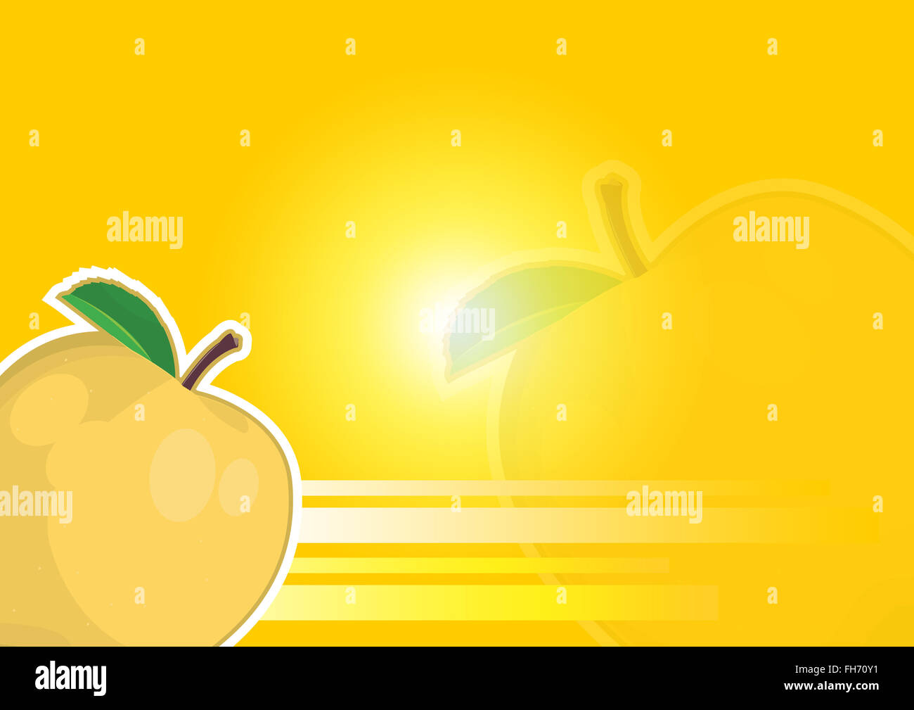 apple background with yellow apples and yellow background,useful for ...