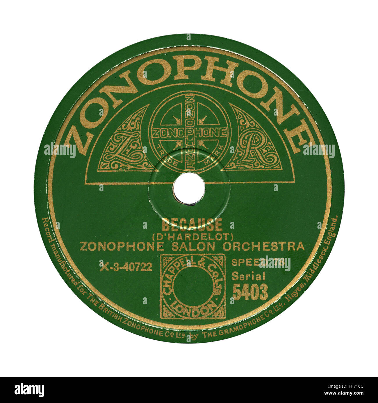 Record label 1920s hi-res stock photography and images - Alamy