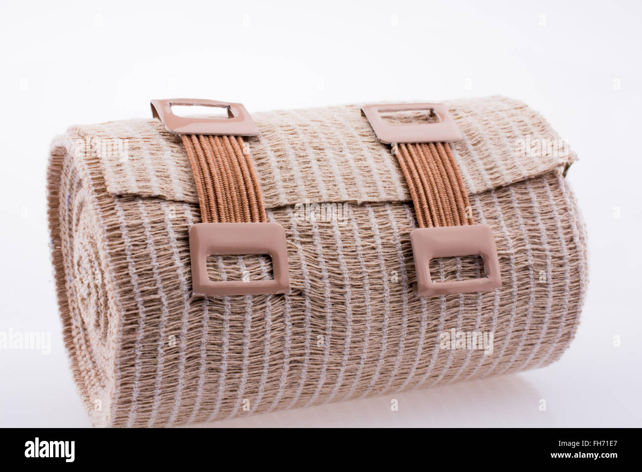 Rolled bandage on a white background Stock Photo - Alamy