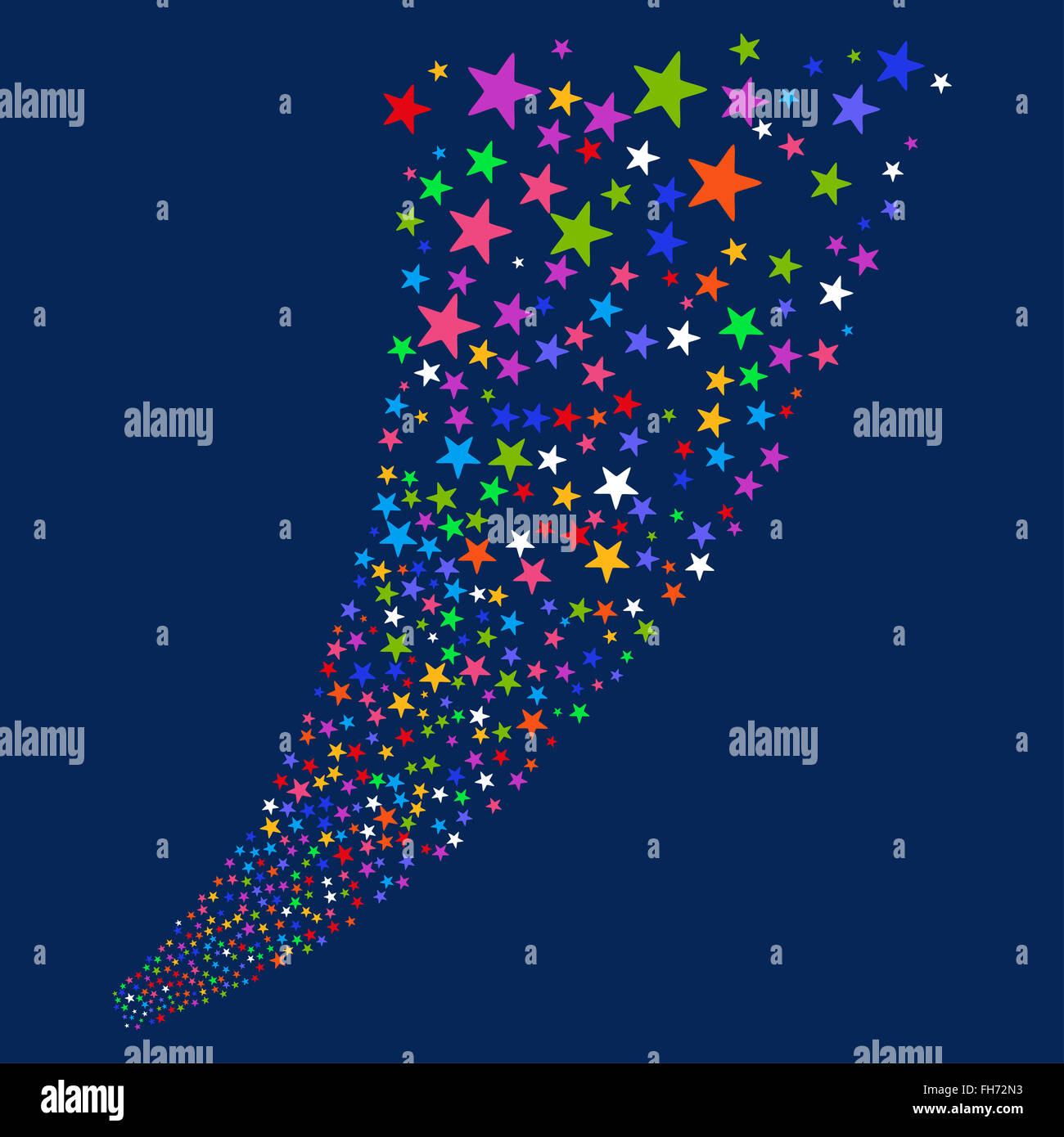 Pyrotechnic Star Salute Stream Stock Photo - Alamy