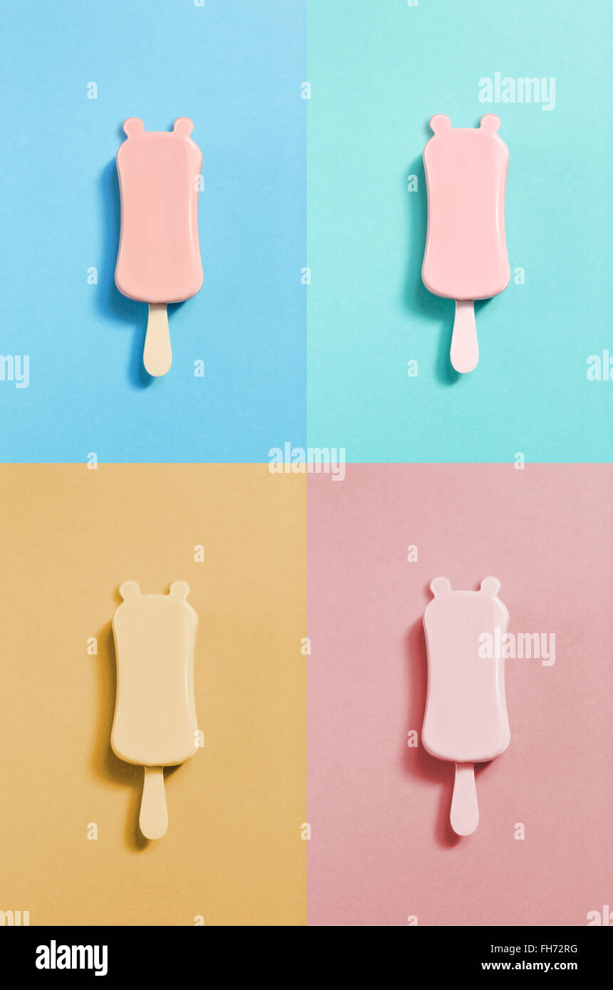 Set of choc-ice with small ears Stock Photo - Alamy