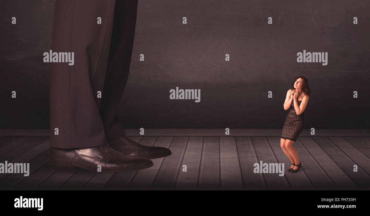 Big person bullying small person hi-res stock photography and images ...