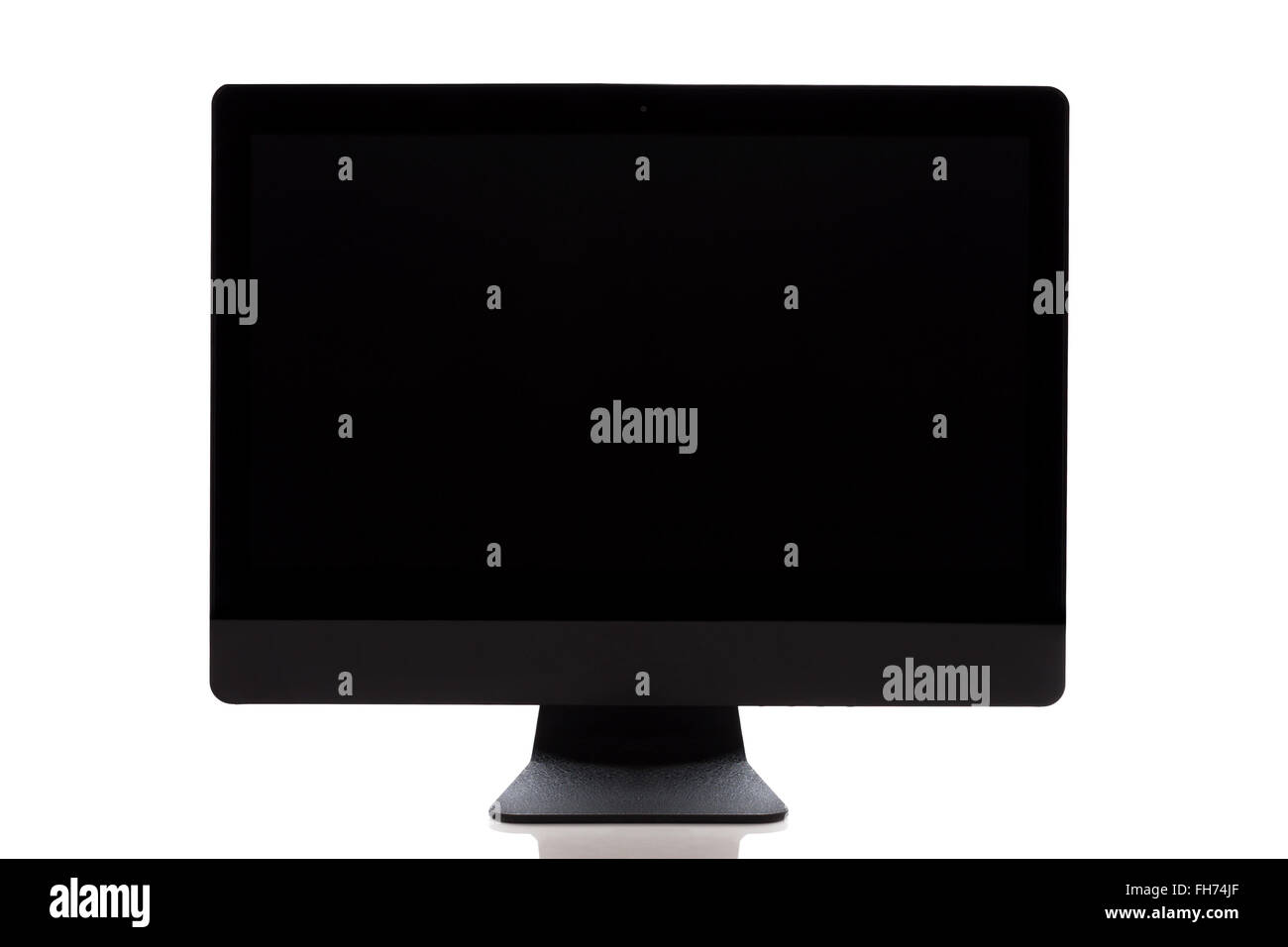 A front shot of a all in one monoblock personal computer. Modern and ...