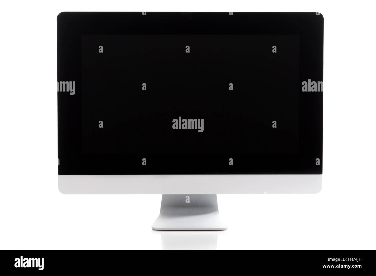 A front shot of a all in one monoblock personal computer. Modern and ...