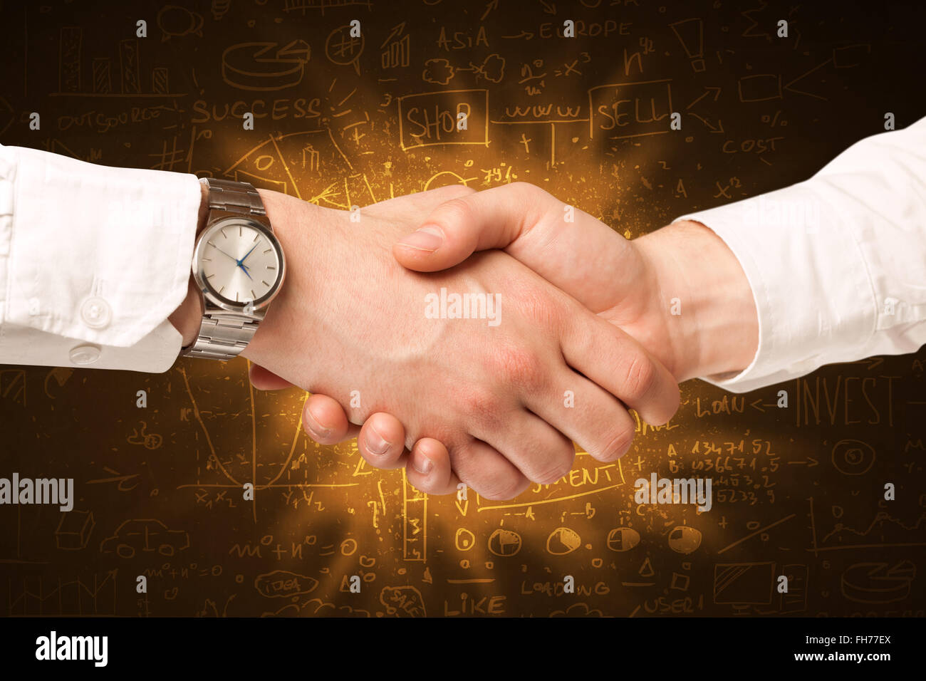 Digital handshake hi-res stock photography and images - Alamy