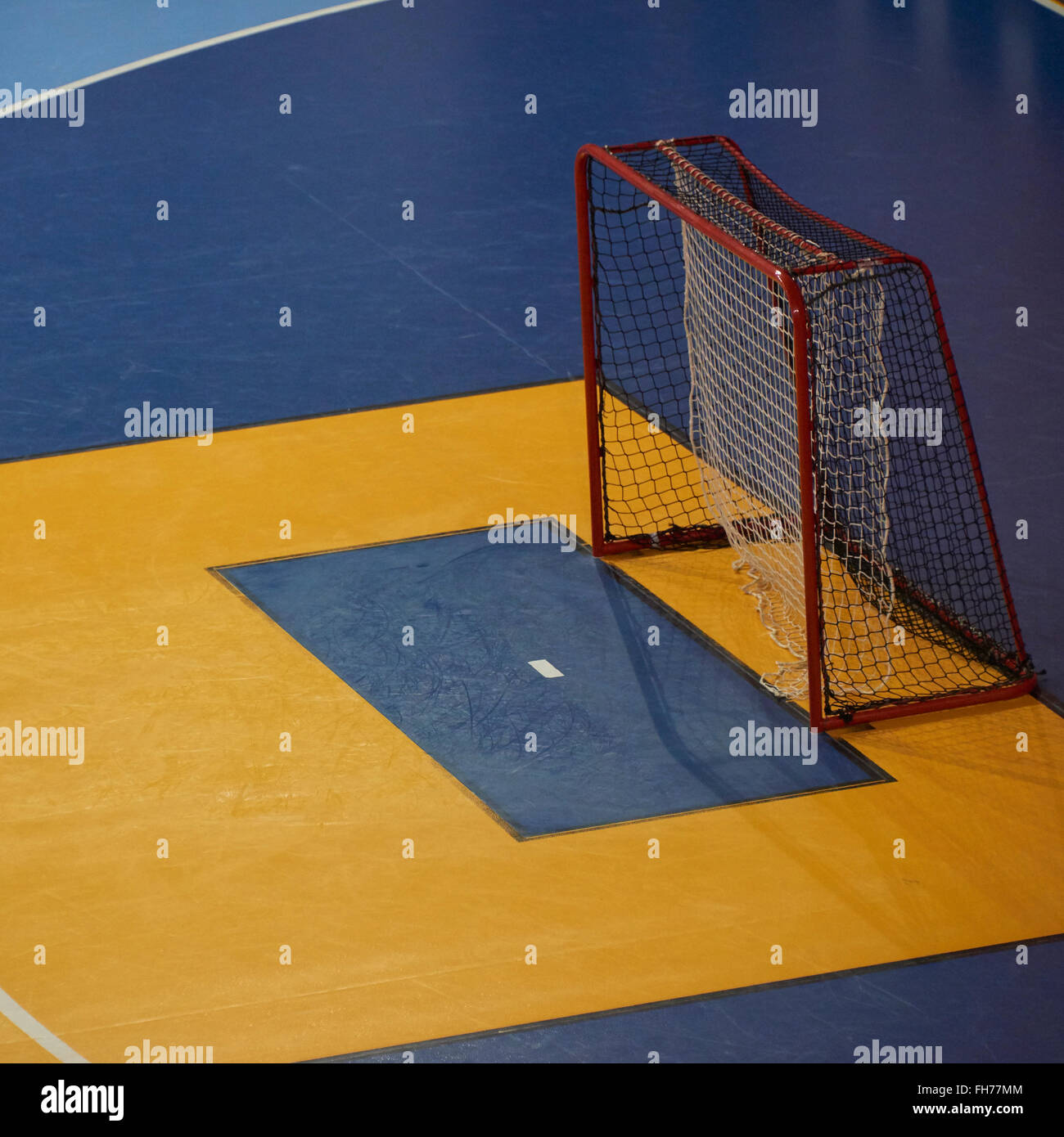 Floorball men match in the hall Stock Photo - Alamy