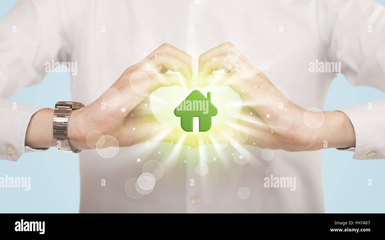 Hands creating form green hi-res stock photography and images - Alamy