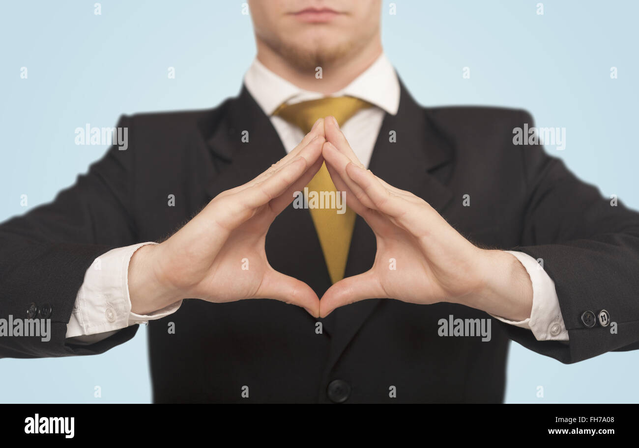 Hands creating form Stock Photo - Alamy