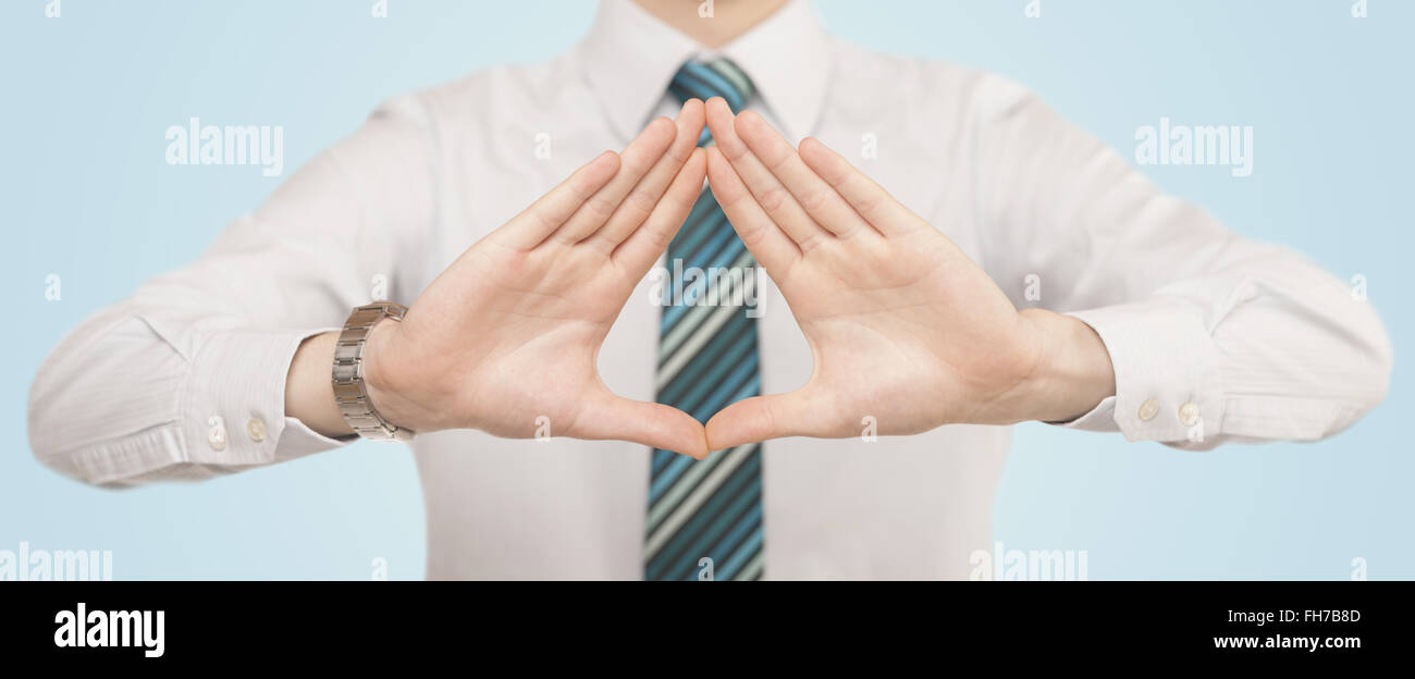 Hands creating form Stock Photo - Alamy
